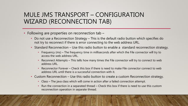 Mule JMS transport | PPT