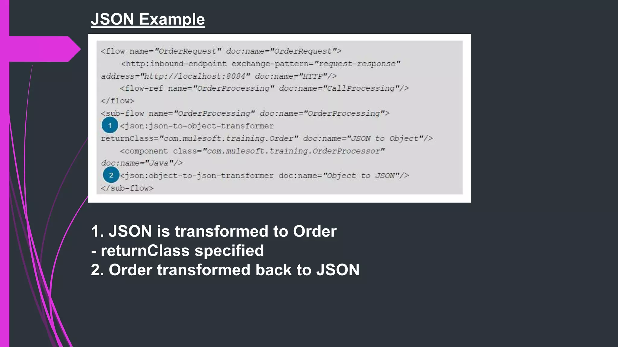 Mule json transformers and Examples | PPT