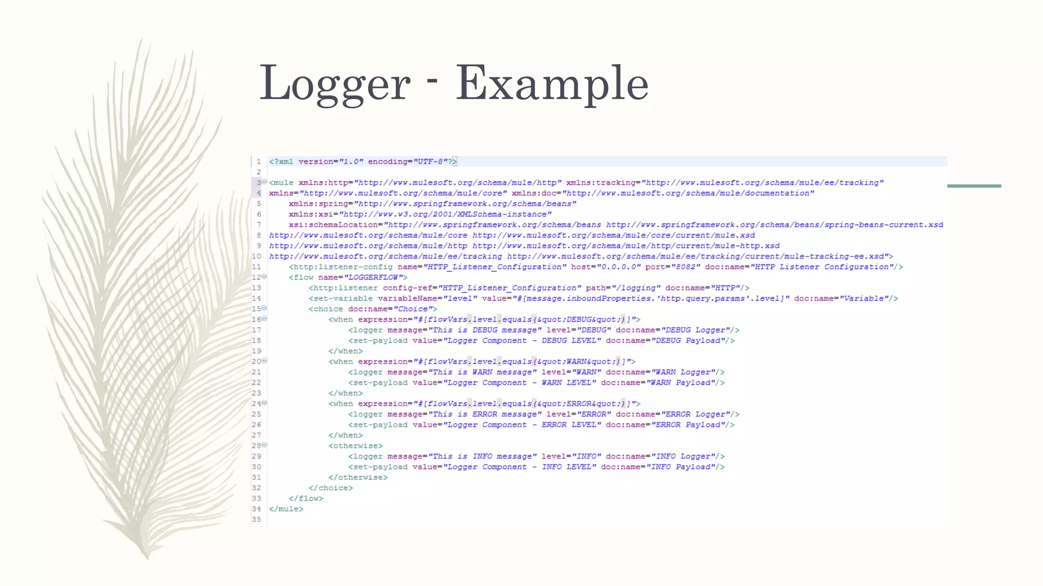 Mule custom logging | PPT