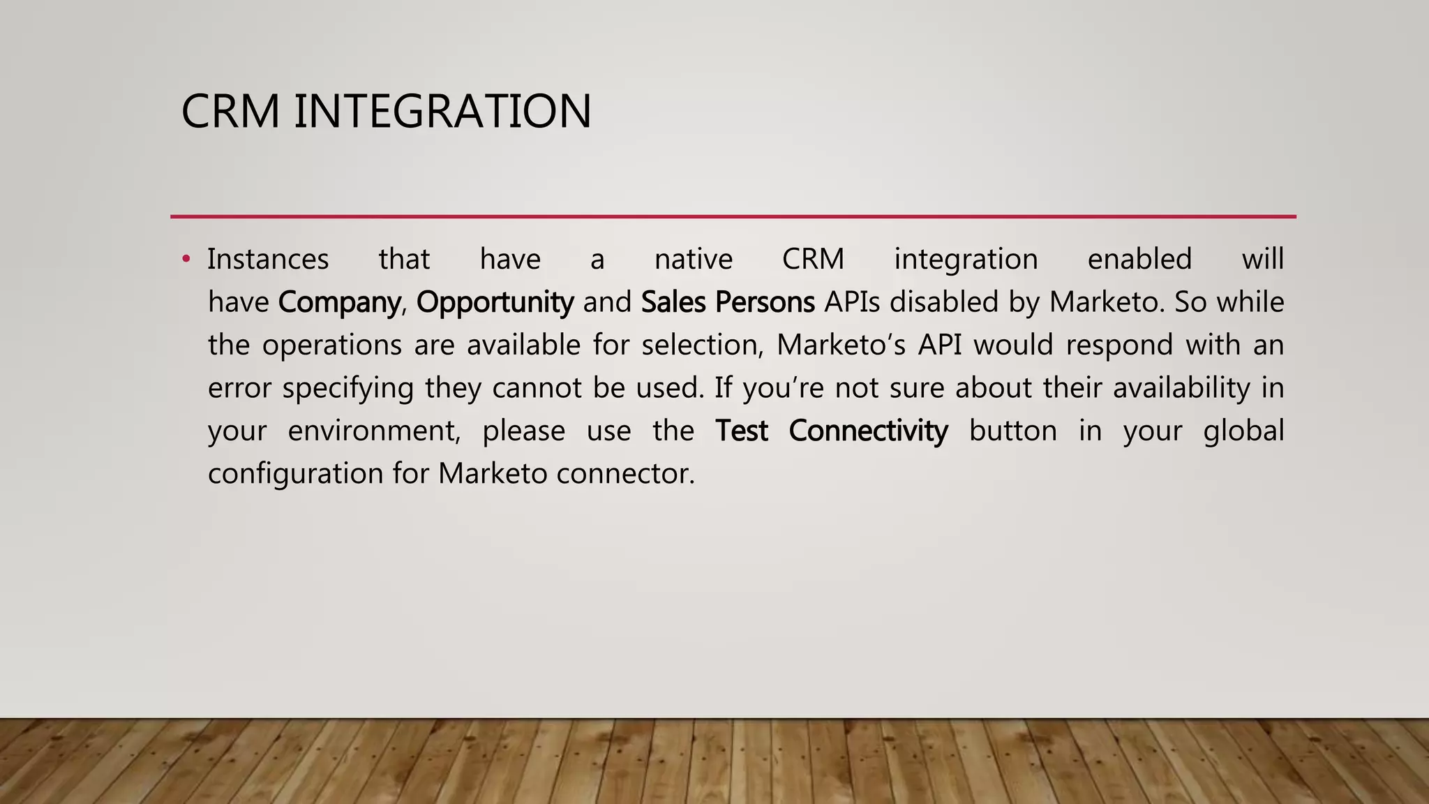 Mule Marketo Connector | PPTX | Web Design and HTML | Internet