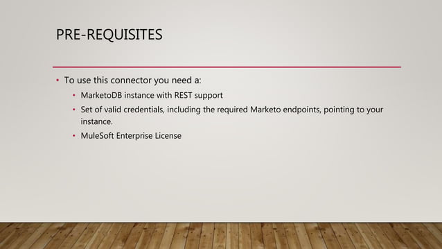 Mule Marketo Connector | PPTX | Web Design and HTML | Internet