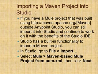 Mule maven | PPT