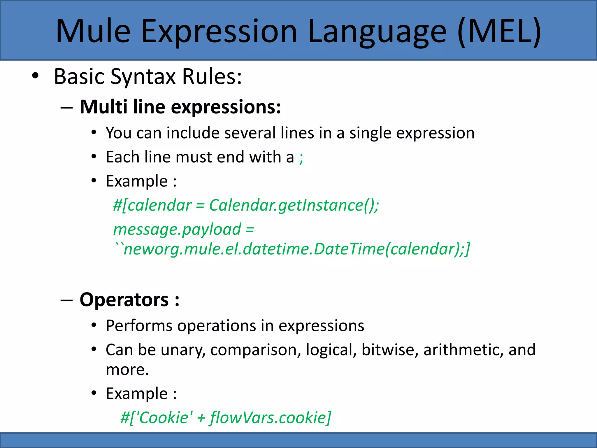 Mule mel 3 | PPT