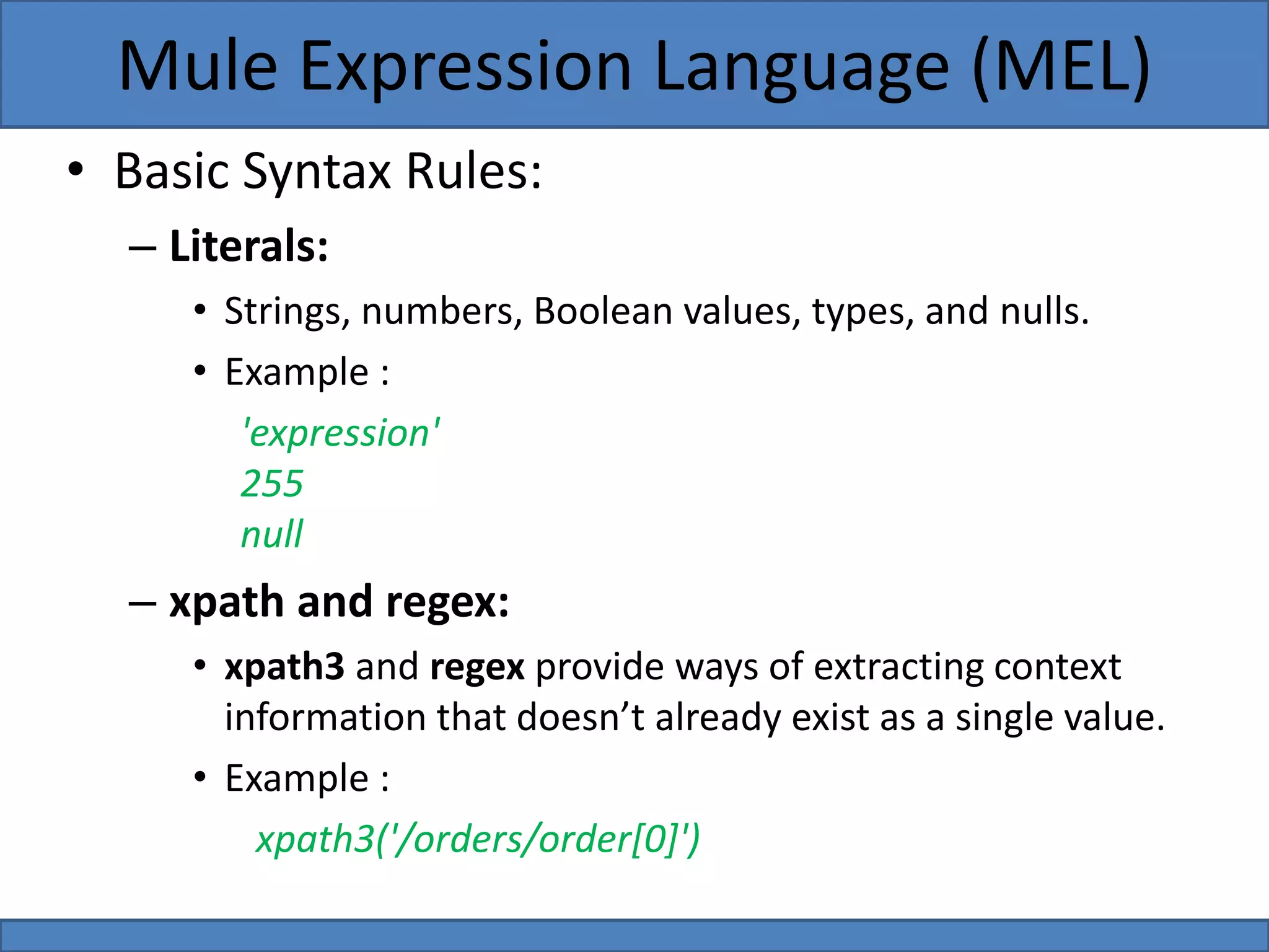 Mule mel 3 | PPT
