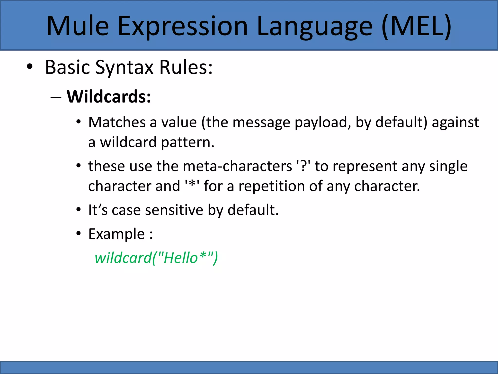 Mule mel 3 | PPT