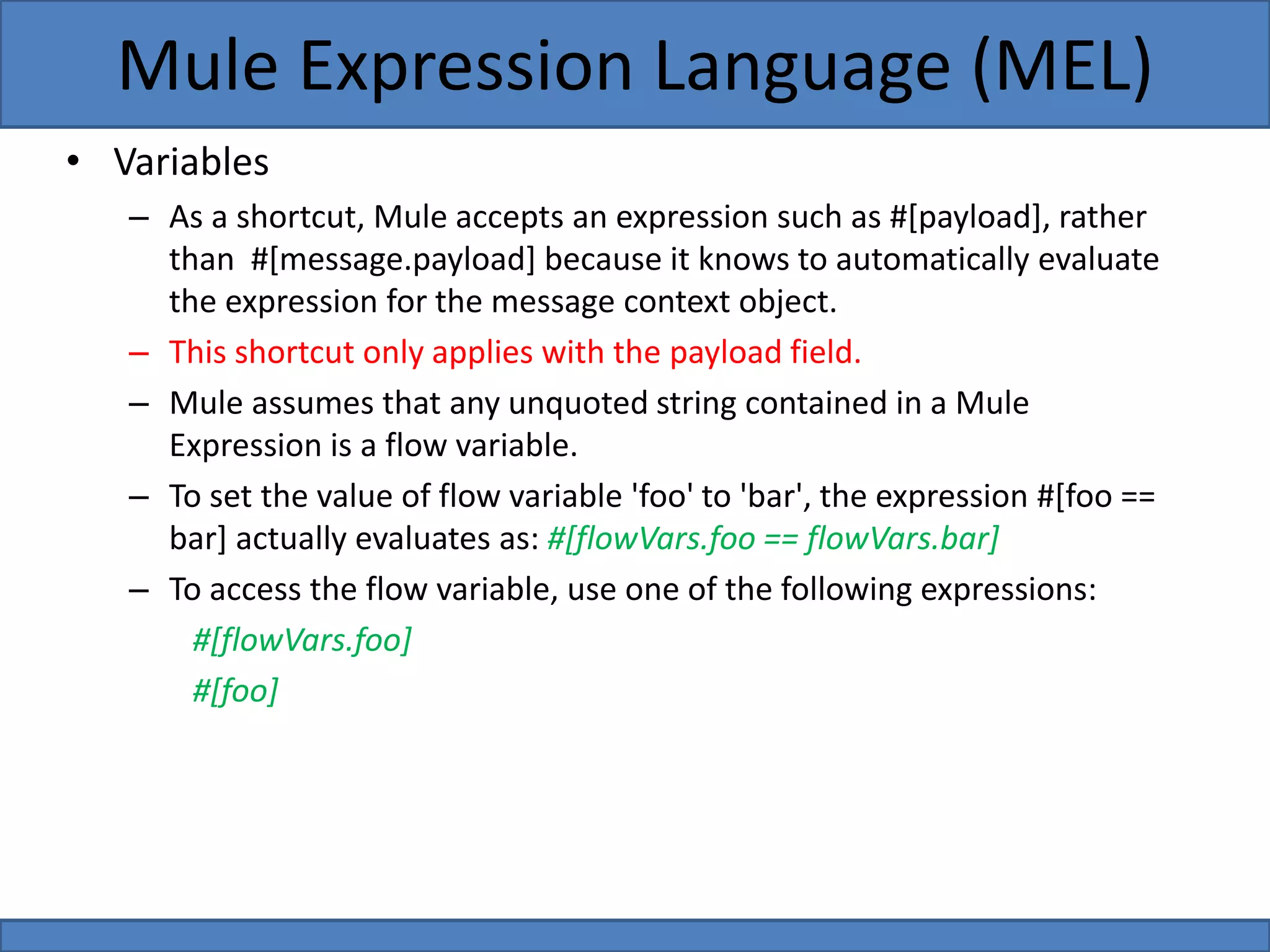 Mule mel 4_tips | PPT