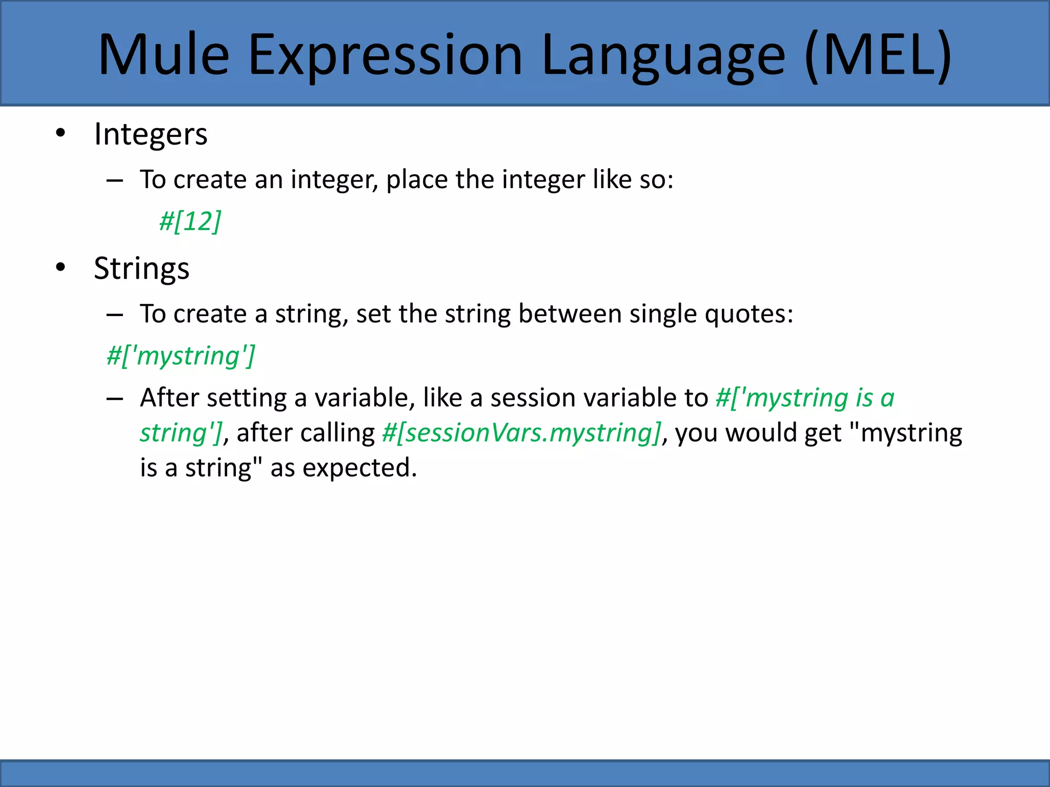 Mule mel 4_tips | PPT
