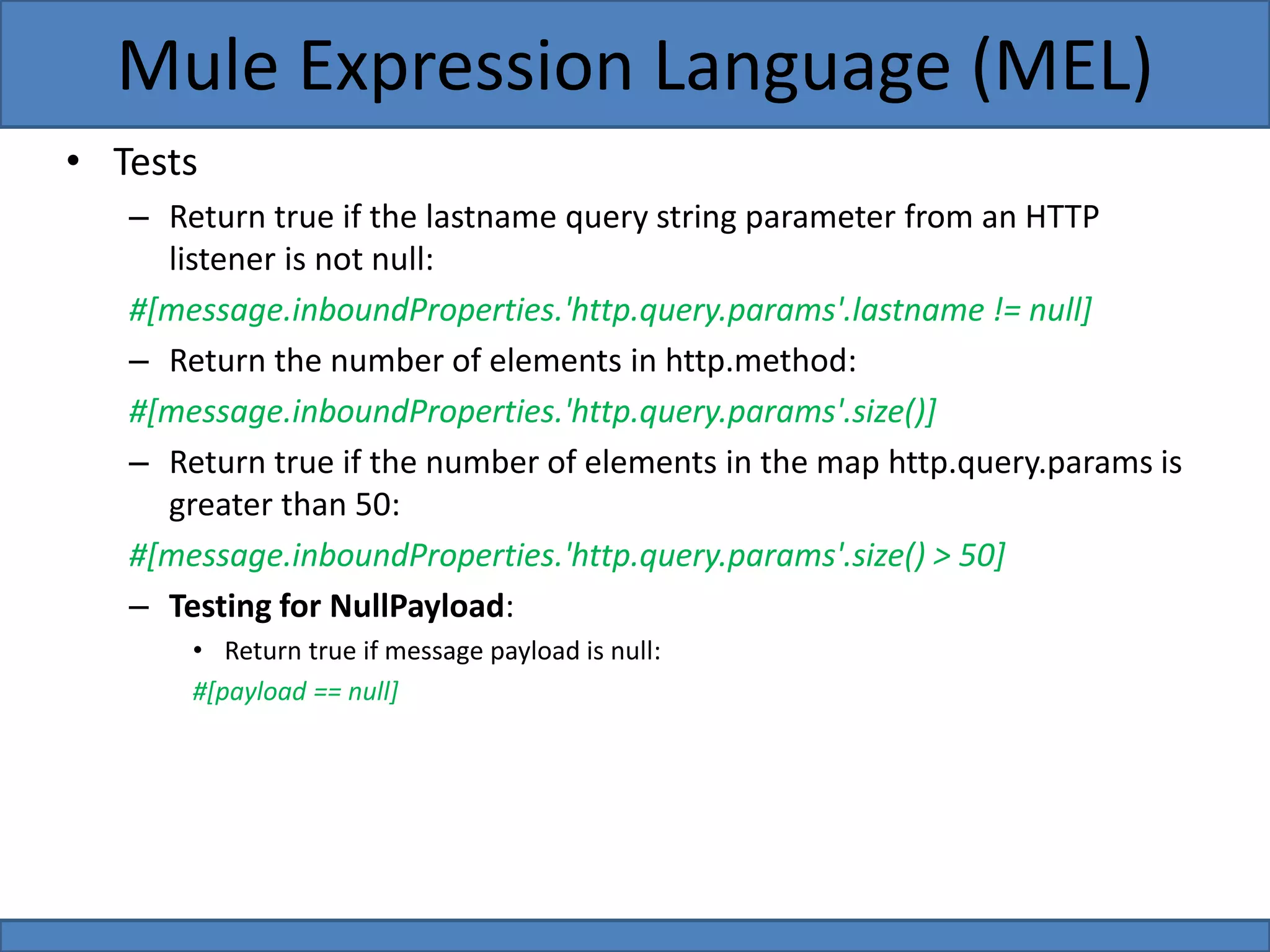 Mule mel 4_tips | PPT