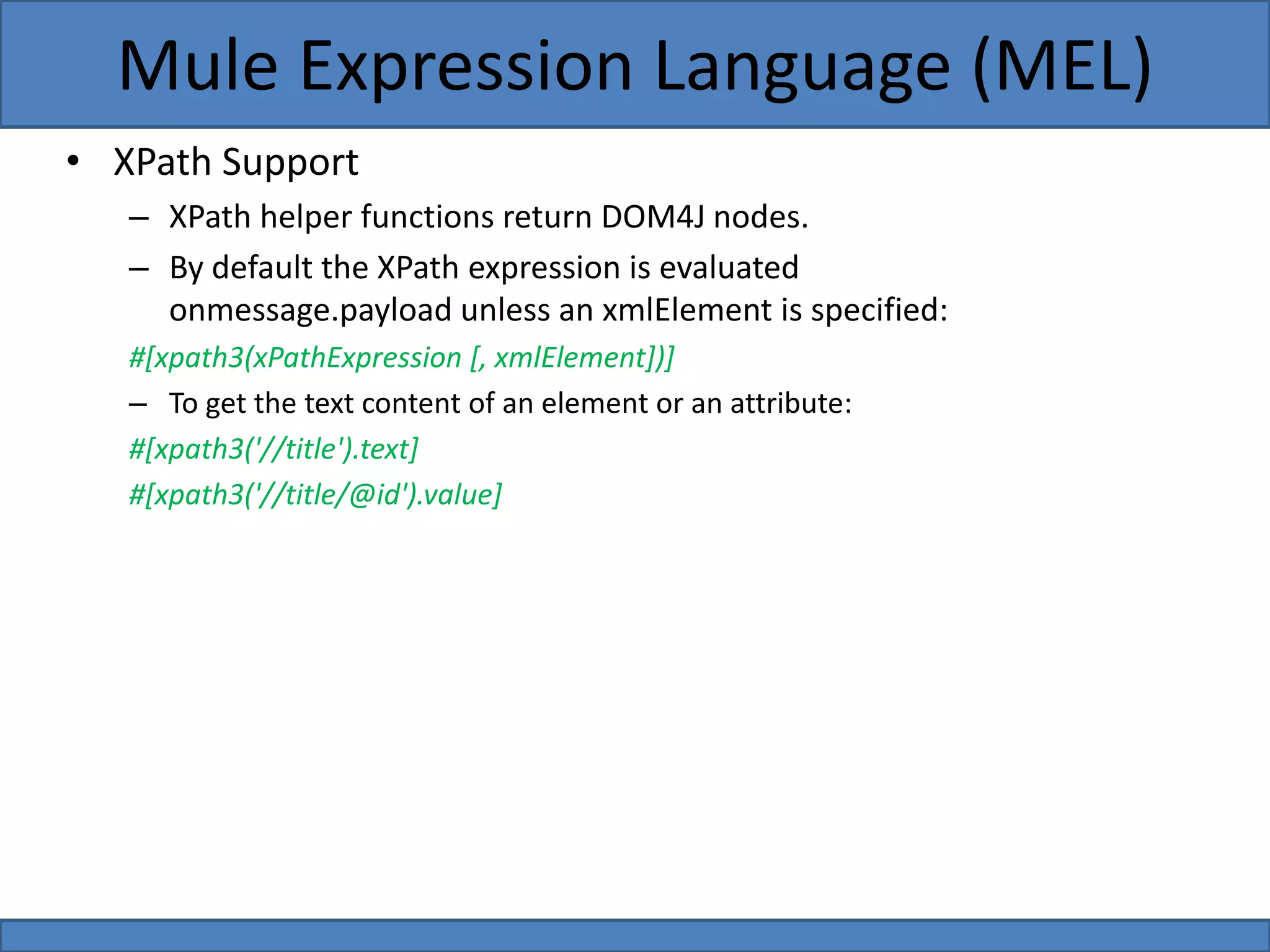 Mule mel 5_tips | PPT