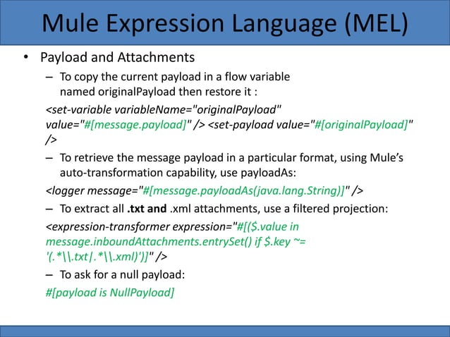 Mule mel 5_tips | PPT | Free Download