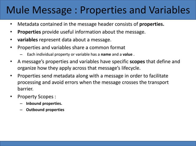 Mule message | PPTX