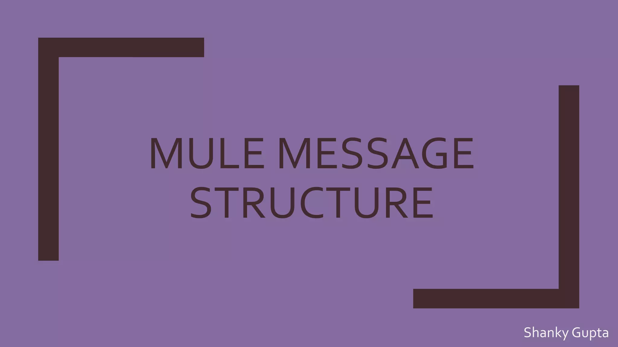 Mule message structure | PPTX
