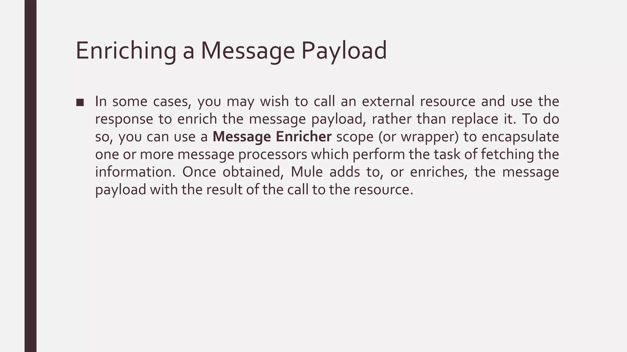 Mule message structure | PPTX