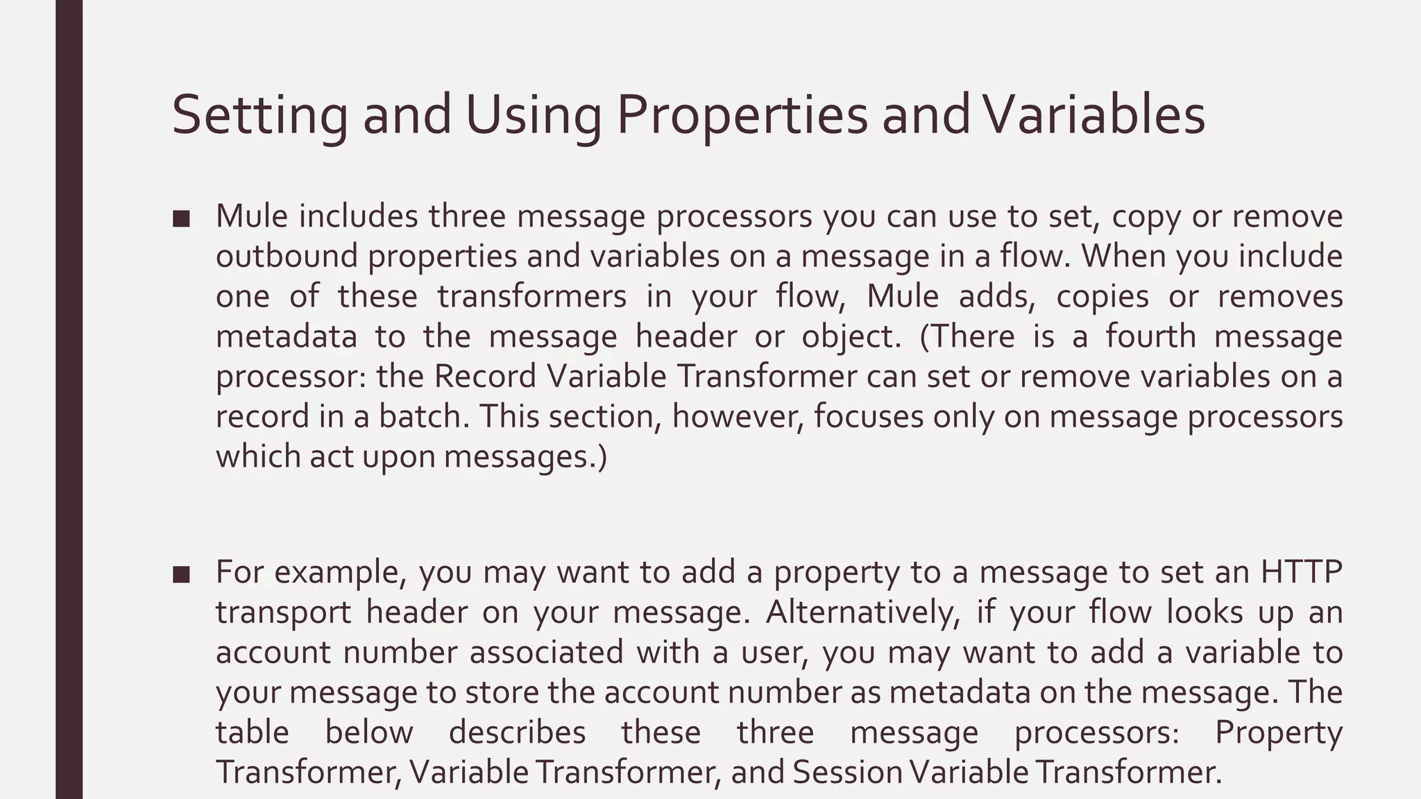 Mule message structure | PPTX