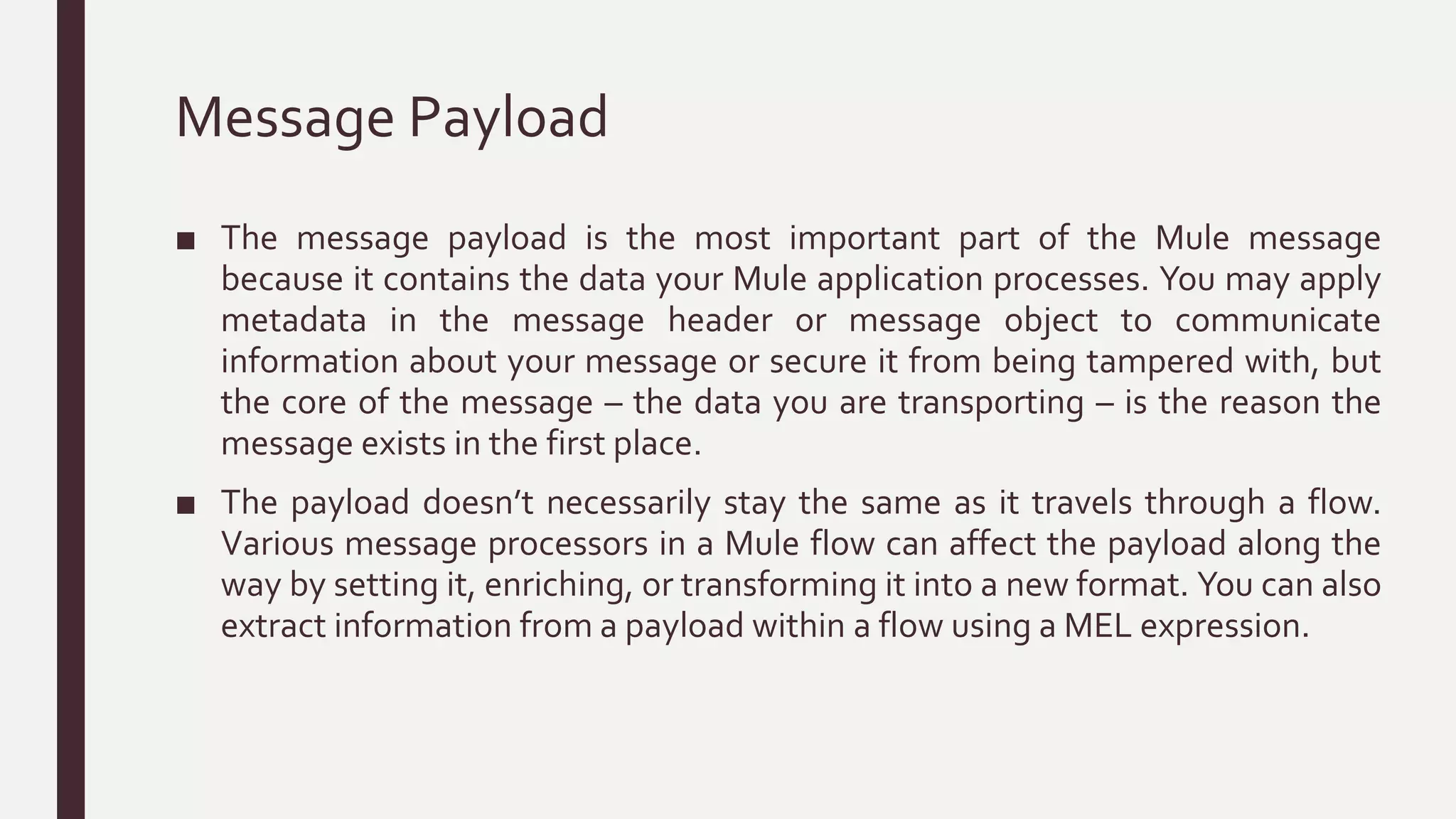Mule message structure | PPTX
