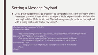 Mule message structure | PPTX