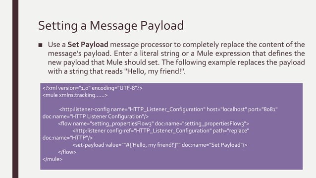 Mule message structure | PPTX
