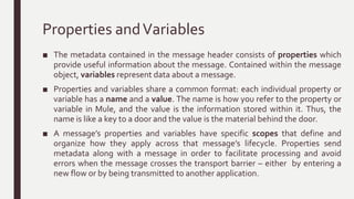 Mule message structure | PPTX