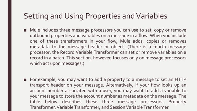 Mule message structure | PPTX