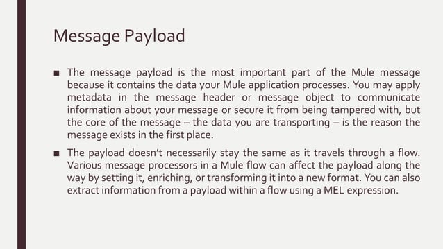 Mule message structure | PPTX