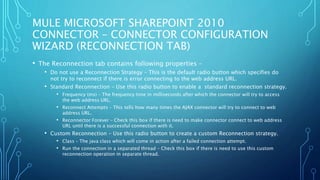 Mule Microsoft Share Point 2010 Connector | PPT