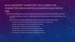 Mule Microsoft Share Point 2013 Connector | PPT