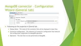Mule MongoDB connector | PPTX