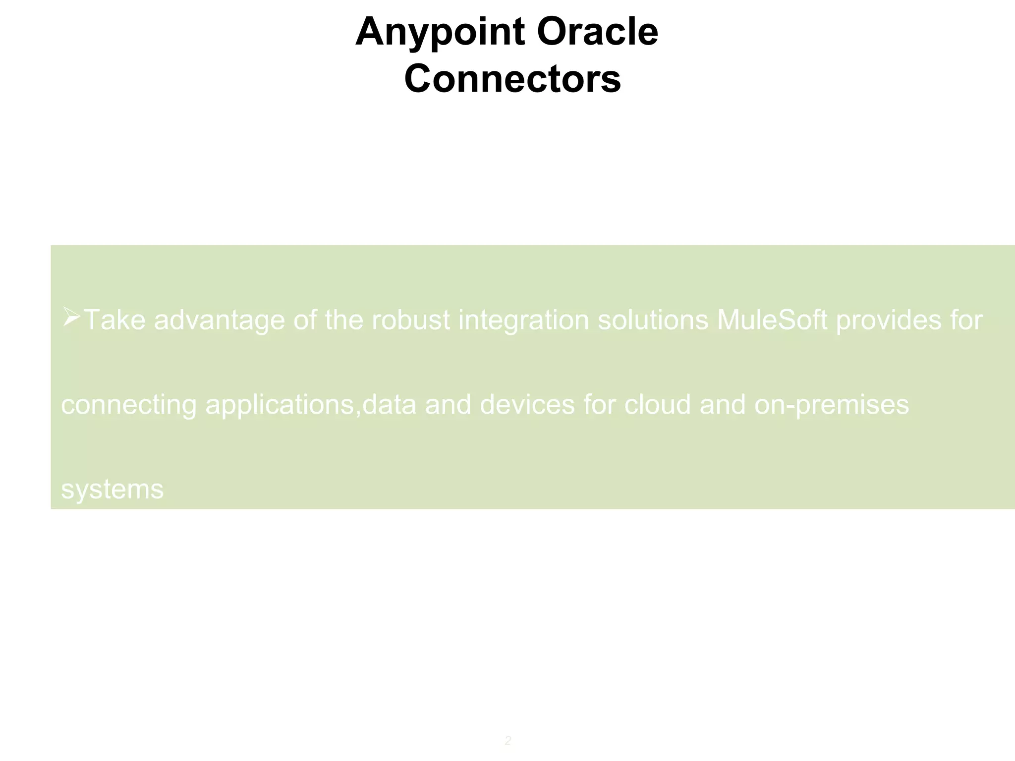 Oracle connector | PPT