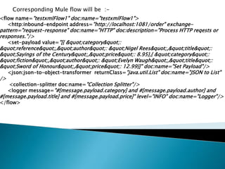 Mule parsing with json | PPT