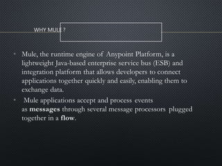 Mule any point studio | PPT