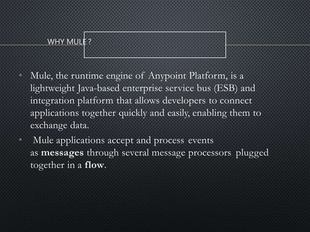 Mule any point studio | PPT