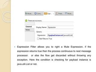 Mule routing and filters | PPT