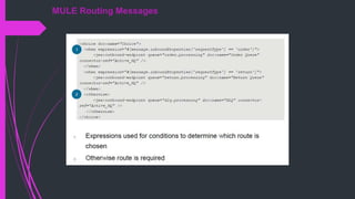 Mule routing messages | PPT