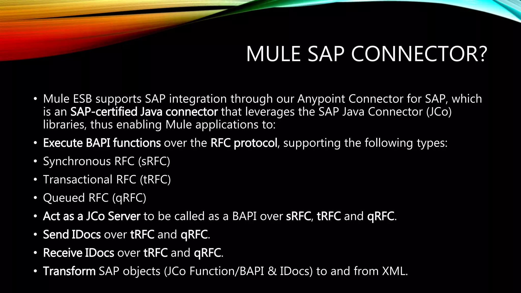 Mule Sap Connector Ppt