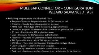 Mule SAP connector | PPTX | Computer Networking | Computing