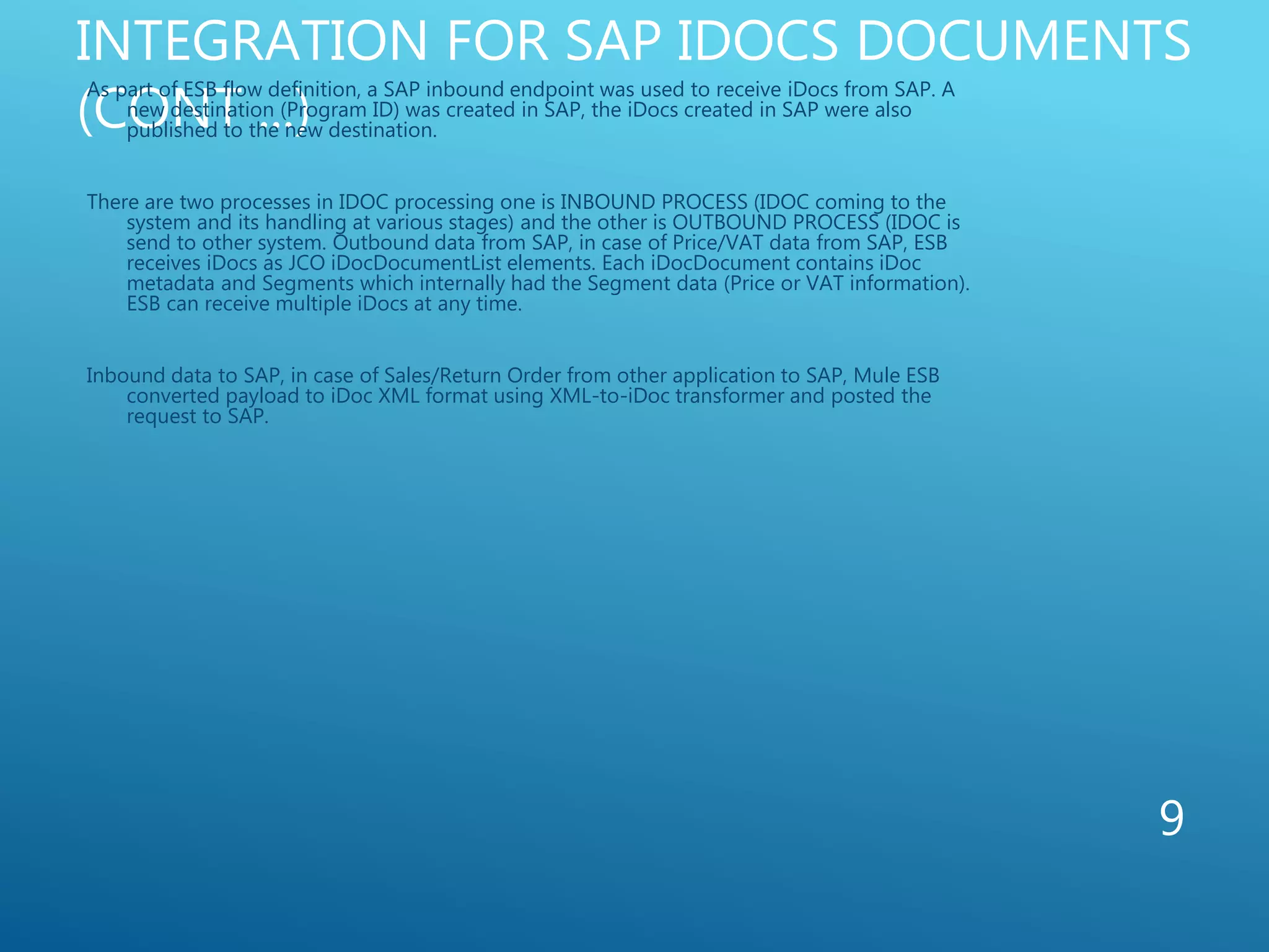 Mule sap connector | PPTX