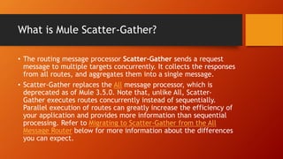 Mule Scatter-Gather component | PPT