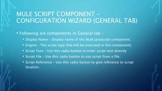 Mule Script Component | PPT