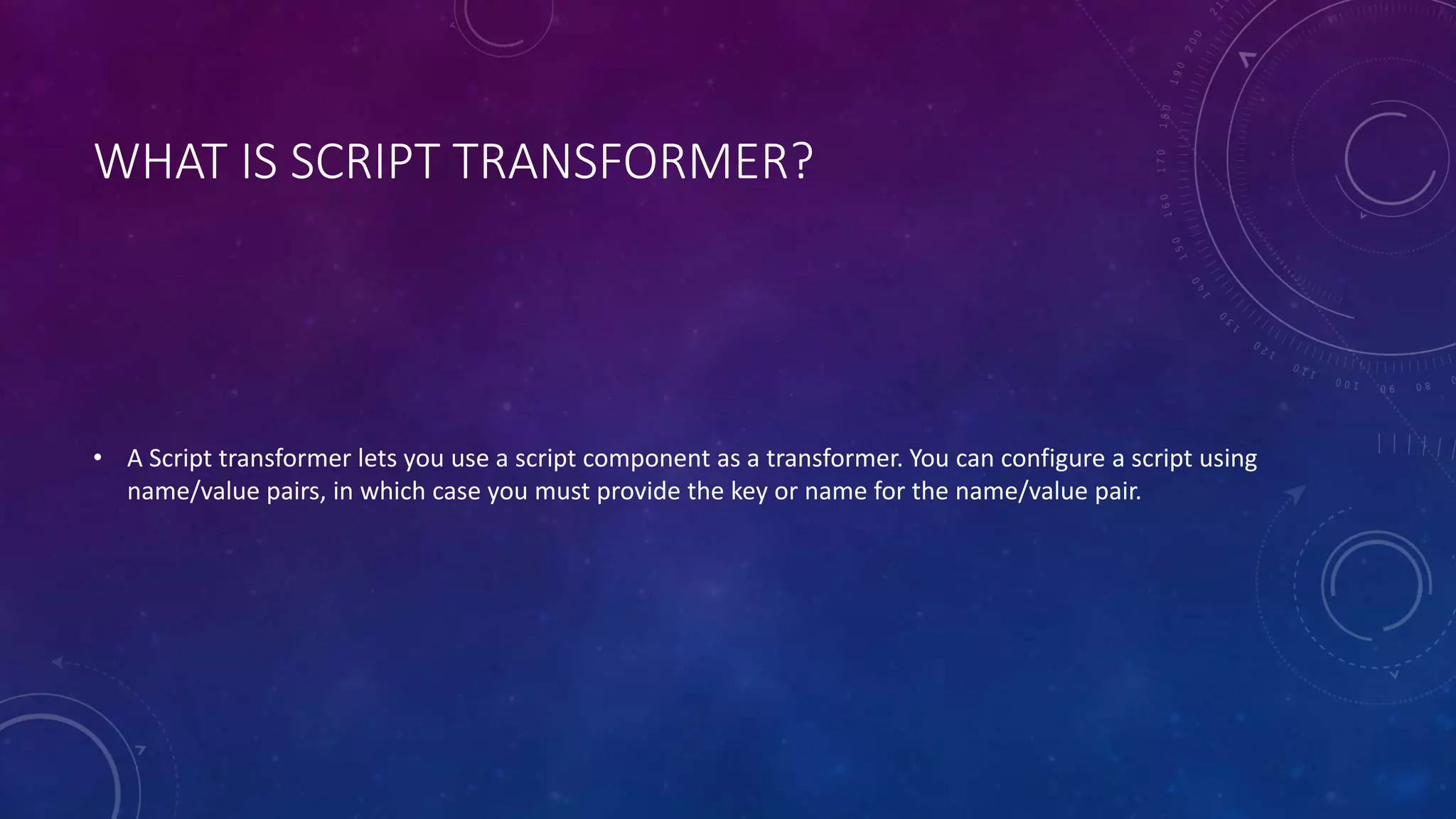 Mule Script Transformer | PPTX