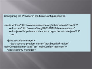 Mule security jaas | PPT
