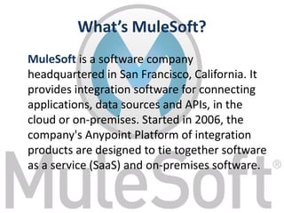 Mule soft | PPT