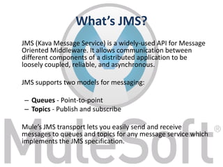 Mule soft jms | PDF