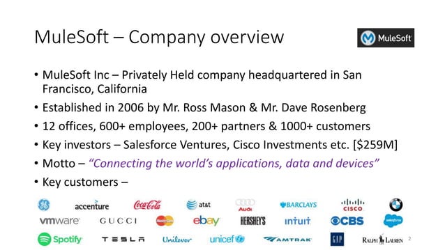 Mulesoft Anypoint platform introduction | PPTX | Cloud Computing | Internet
