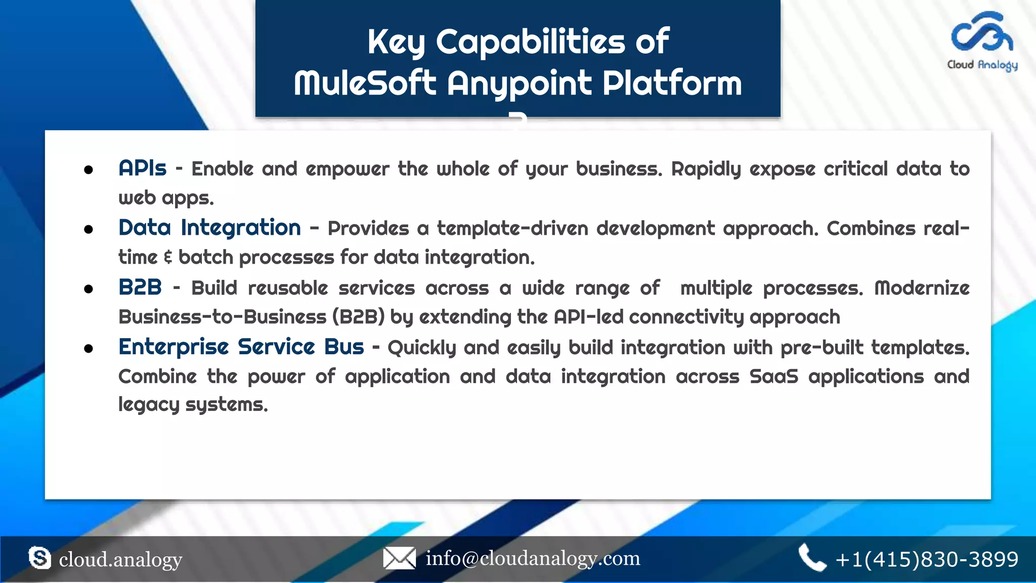 Benefits of integration with the Mulesoft Anypoint Platform | PPTX