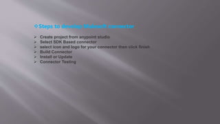 Mulesoft devkit connector | PPTX