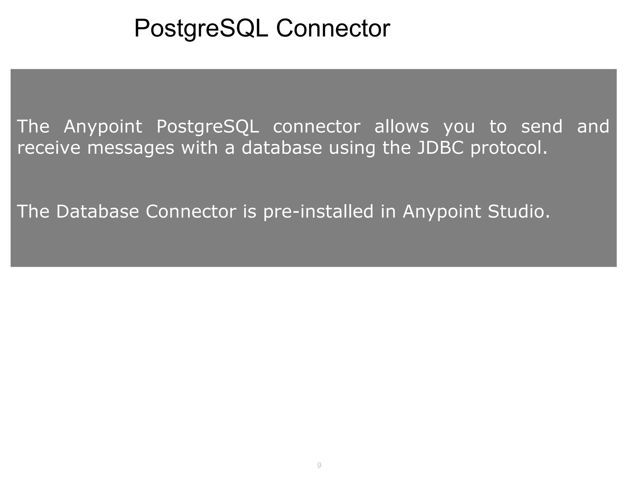 Mulesoft Database Connector Ppt