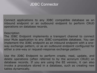 MuleSoft Database Connector | PPT | Databases | Computer Software and Applications
