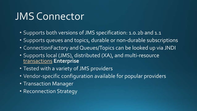 Mulesoft esb - jms connector | PPT