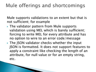 Mule soft esb – data validation best practices | PPT
