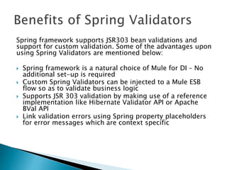 Mule soft esb – data validation best practices | PPT
